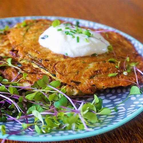 Courgette & Chive Pancakes | Recipes | Moorlands Eater
