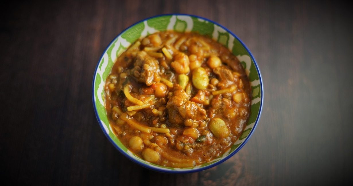 Harira: Moroccan Soup with Chickpeas & Lentils | Moorlands Eater