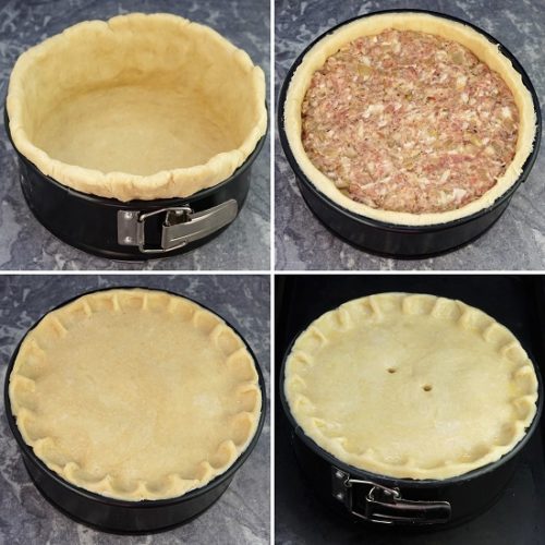 Picnic Pie with sausage meat, onions & apples | Moorlands Eater