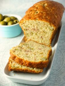 Ham, Olive & Cheese Quick Bread (French Savoury Cake) | Moorlands Eater