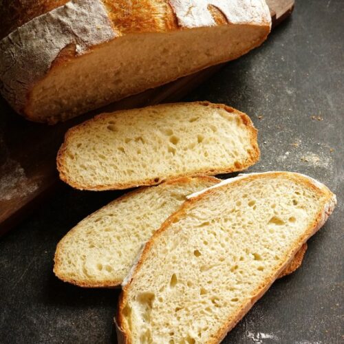 Crusty Potato Bread (no knead overnight recipe) | Moorlands Eater