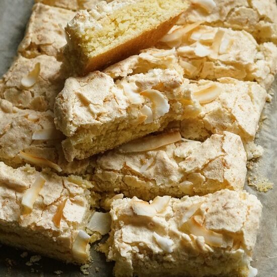 Coconut Meringue Slices | Moorlands Eater | Recipes
